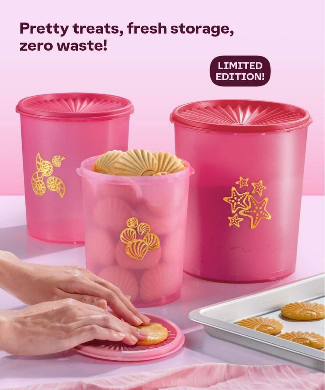 Tupperware Seashells Deco Canister Set | Lazada