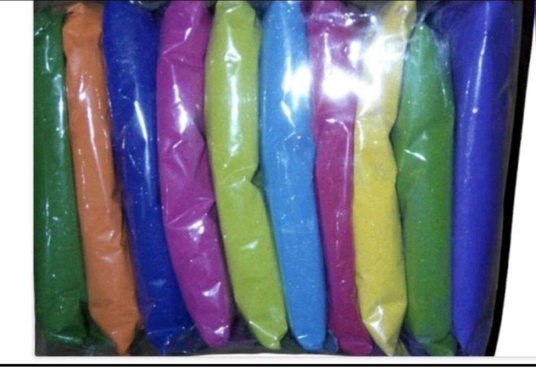 10 colour Rangoli kolam sand powder 1kg /10 colour Art sand/Deepavali ...