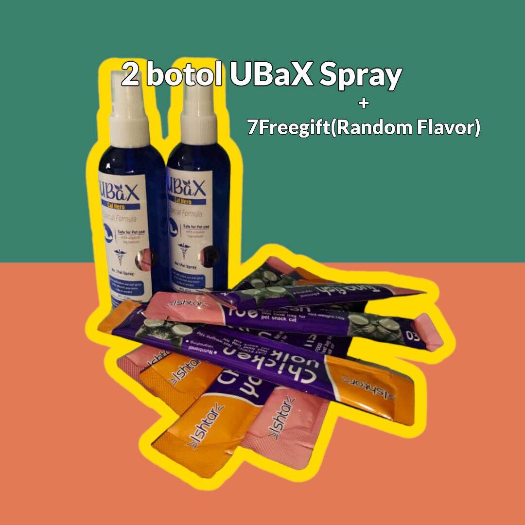 ORIGINAL UBaX Cat Hero Spray untuk Kucing Kutu , Kurap , Earmite ...