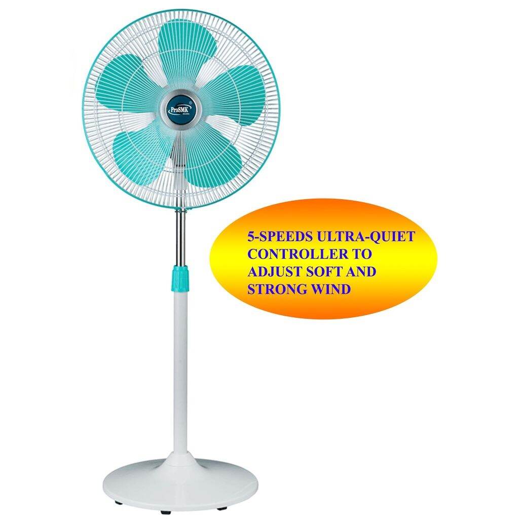 PROSMK 18” HEAVY DUTY 5 SPEED 5 BLADES STAND FAN SMK-FS185B | Lazada