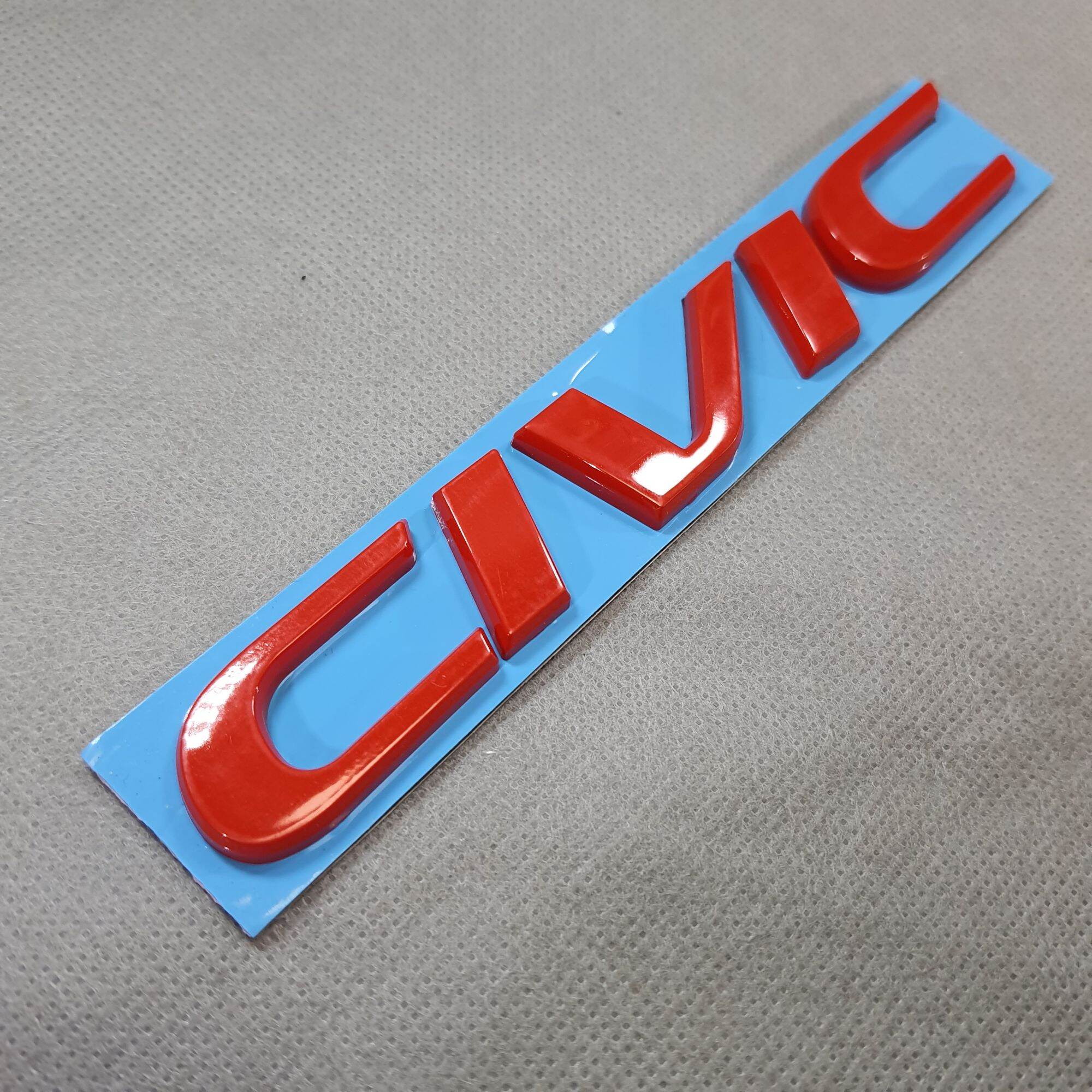 CIVIC logo stocker Honda Civic FC Car Rear Emblem Logo sticker ' Civic ...