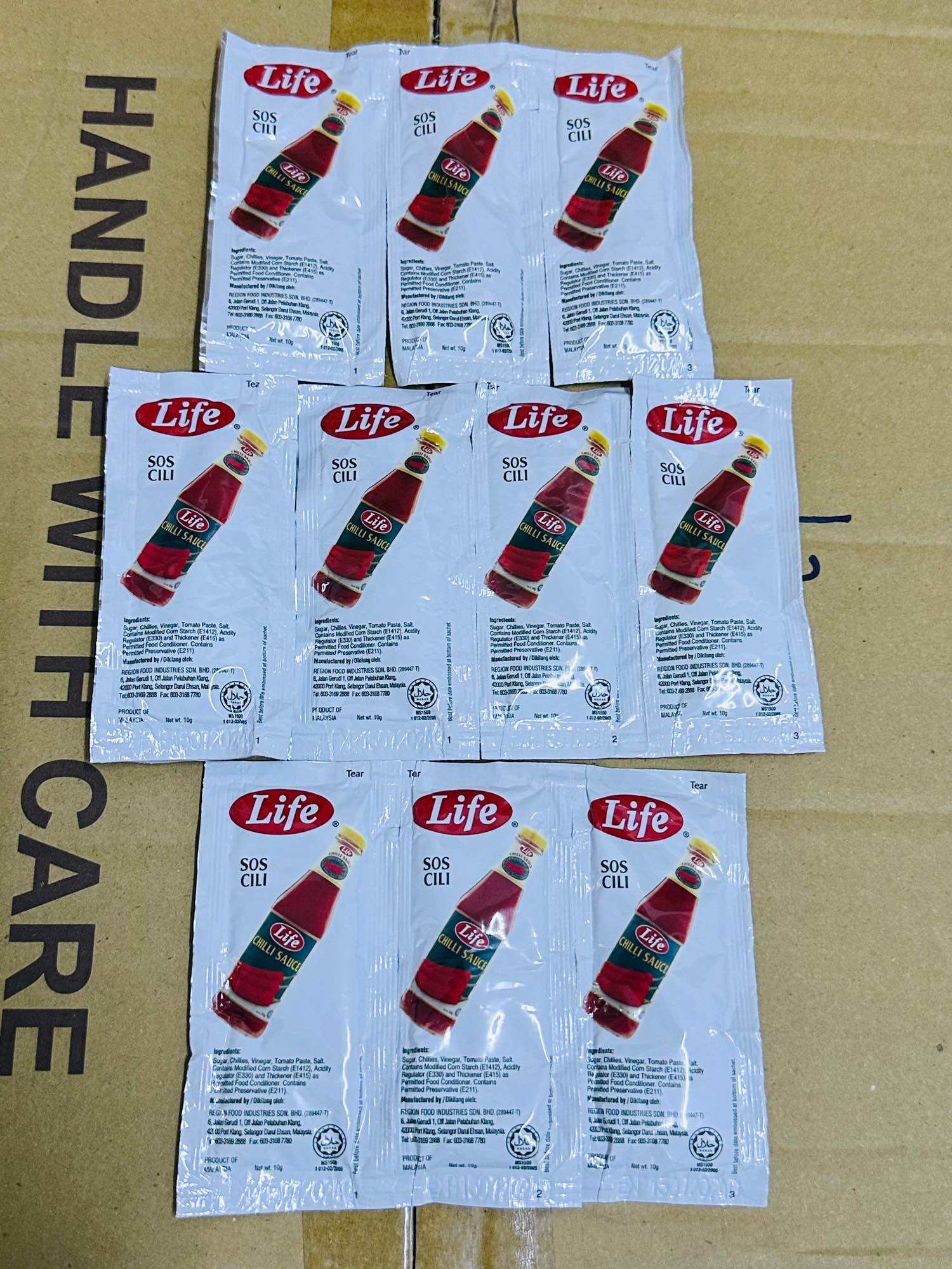 Life chilli sauce 10g x(10 sachets) | Lazada