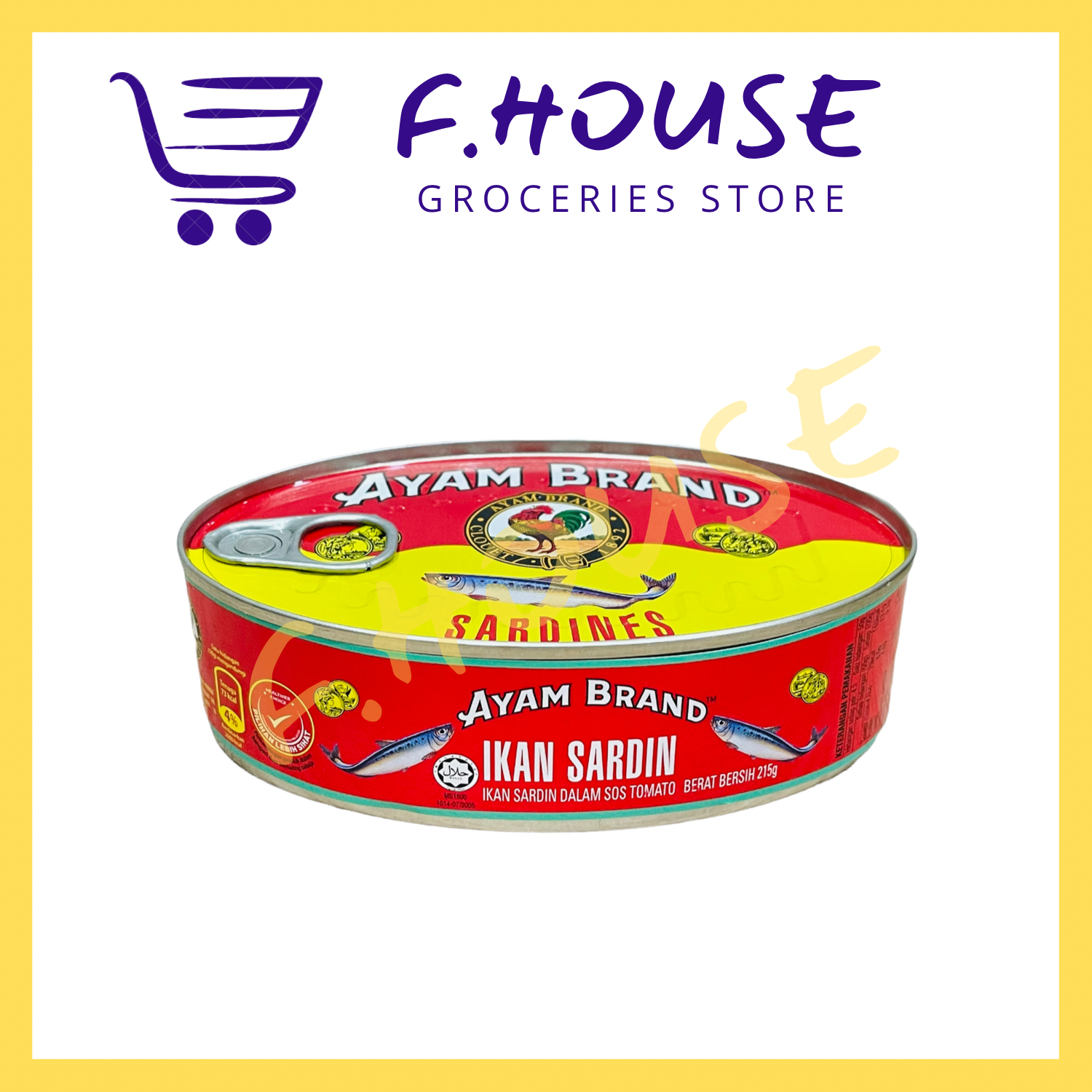 Ayam Brand Sardines In Tomato Sauce (215g) | Lazada