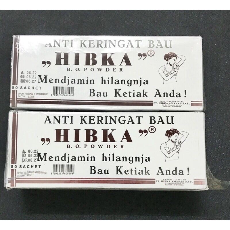 Bedak ketiak Hibka ( 1box 50sachet) | Lazada