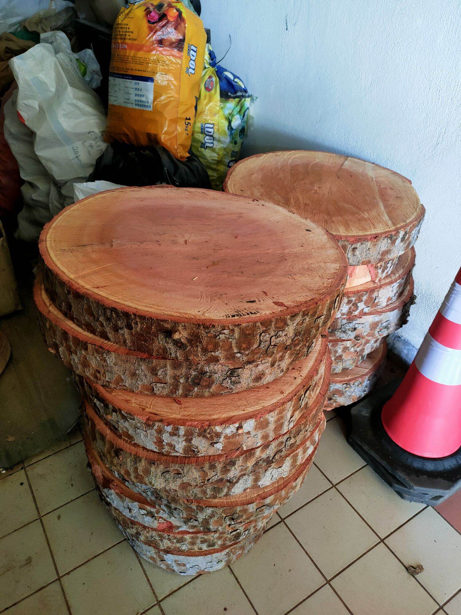 Wood Slab Kayan Wood 24 x 24 Inch Suitable For Coffee Table , Side ...