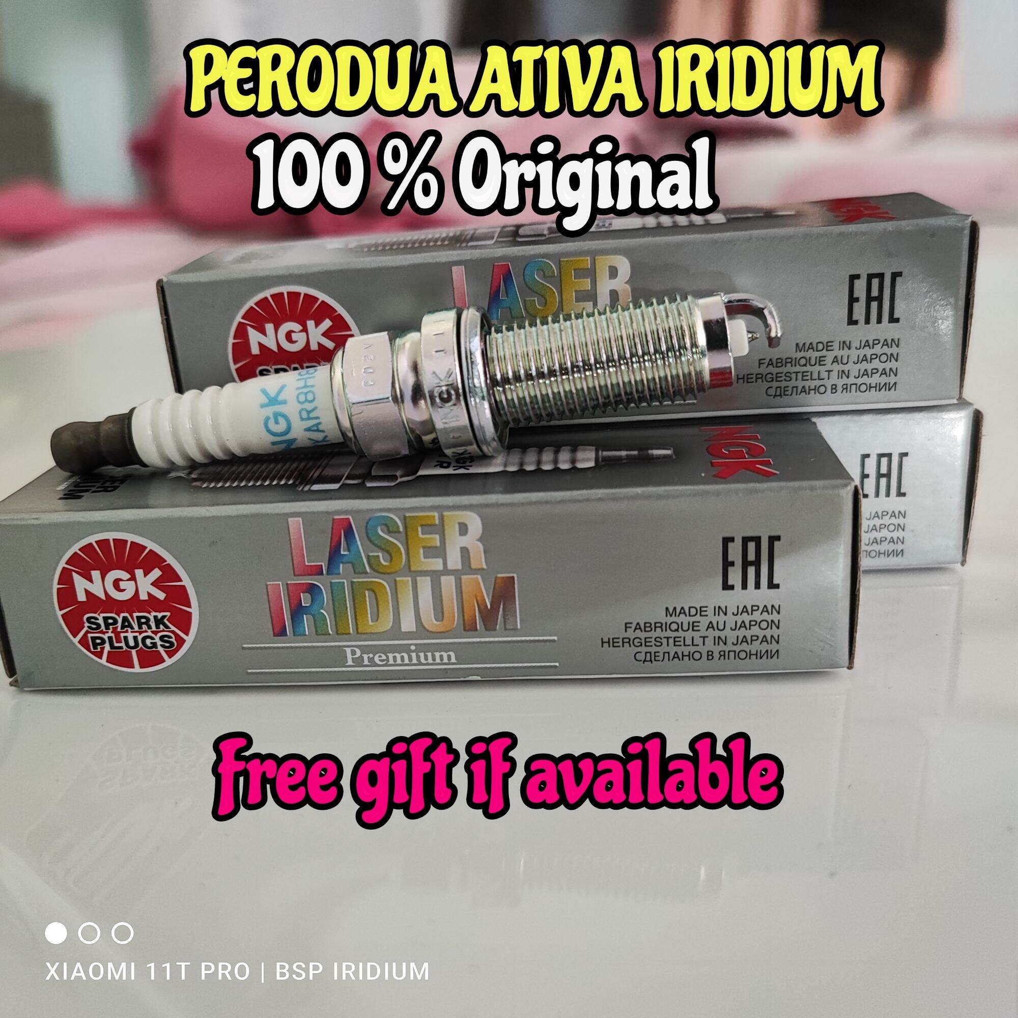 NEW { 💯% Original} Perodua Ativa Iridium Spark plug heat Range 8 | Lazada