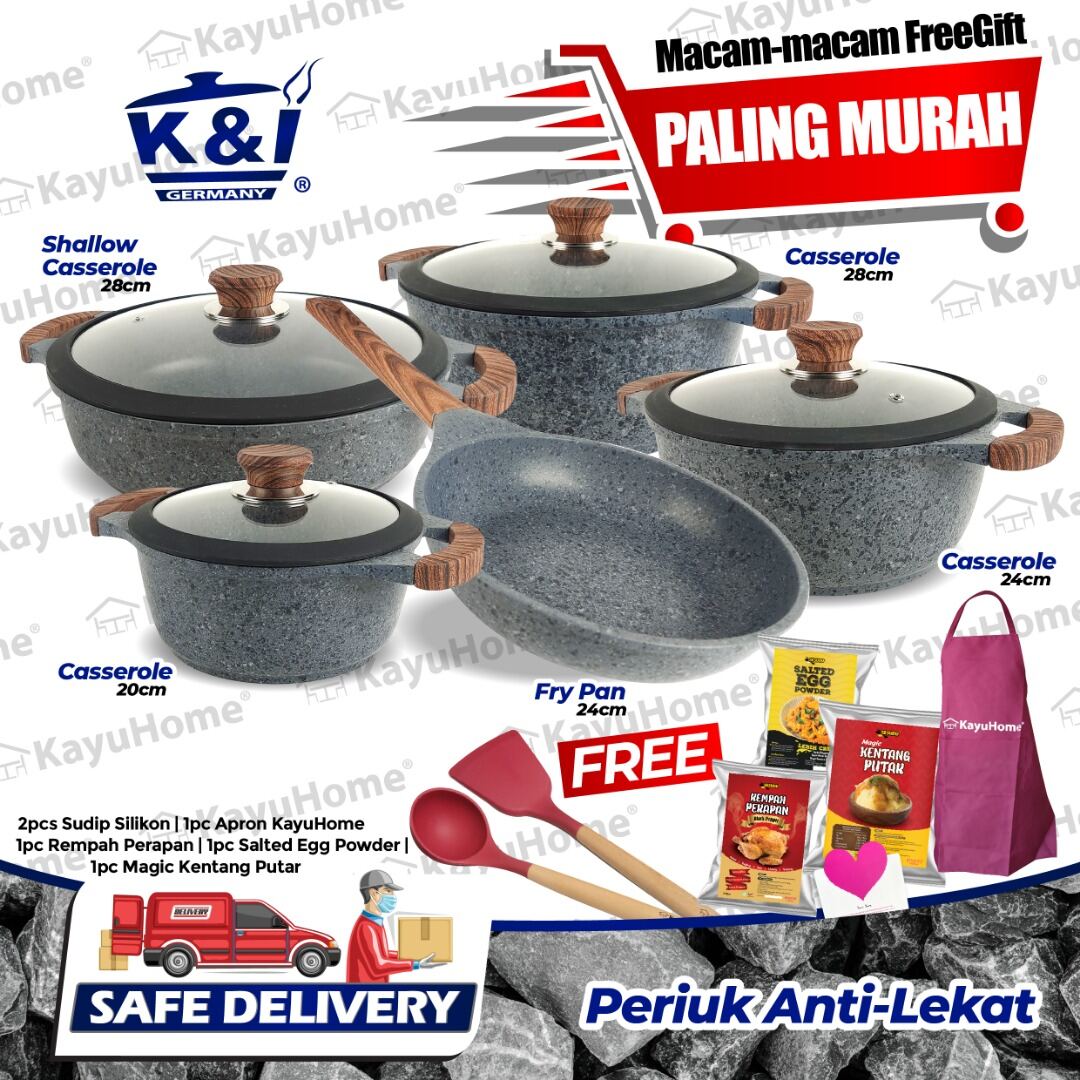 [Premium Teknologi Germany] Periuk Batu Granite Original k&i Periuk ...