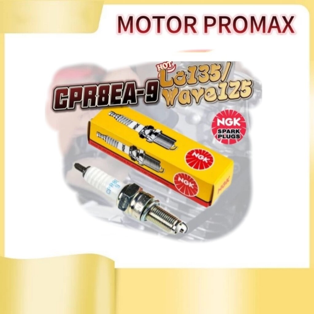 NGK SPARK PLUG CPR8EA-9 CPR8 LC135 WAVE125 100% ORIGINAL | Lazada