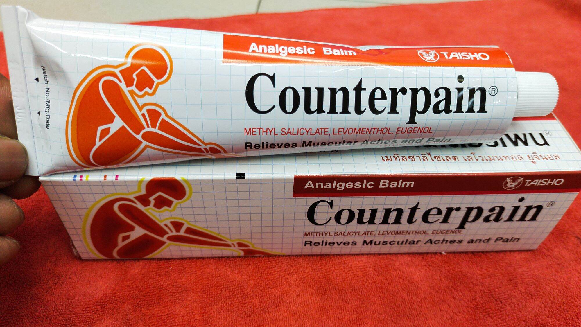 Original Thailand 120g Counterpain Hot Analgesic Balm Relief Arthritis ...