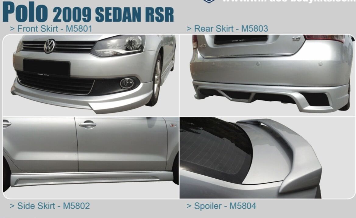 Volkswagen polo sedan hatchback RSR Bodykit 2009 2010 2011 2012 body ...