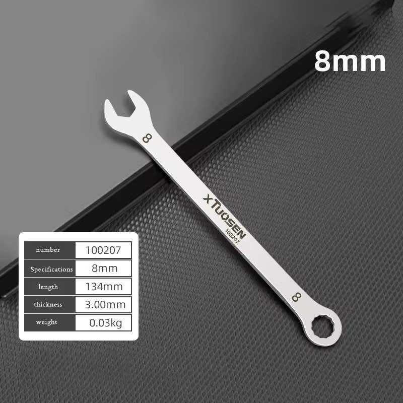 hardware tool ultra thin spanner small wrench open end dual use socket ...