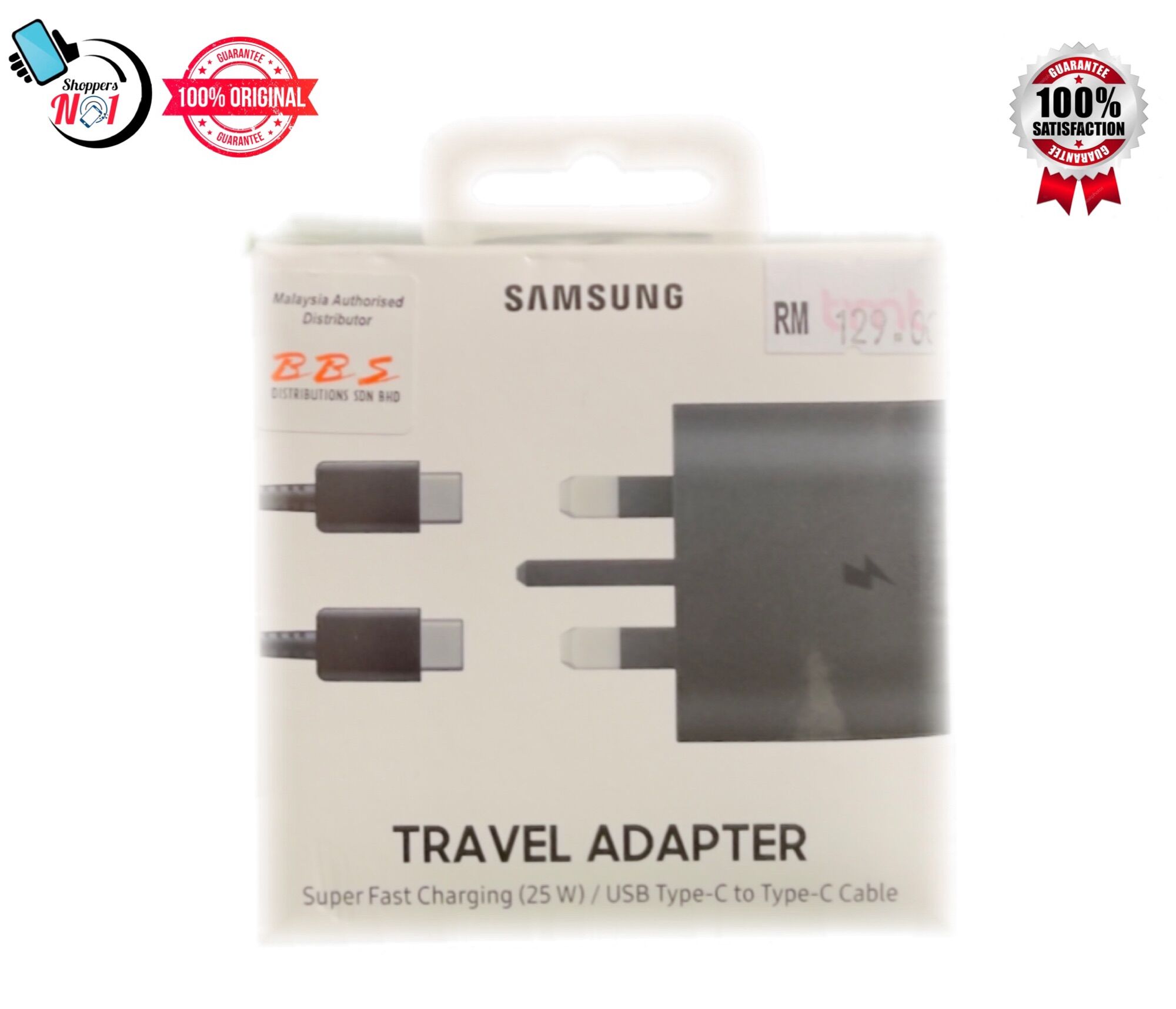 [100% Official] Samsung Original Fast Charger Malaysia Set | Lazada