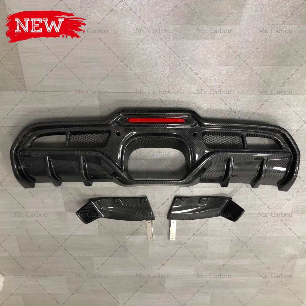 Mini Cooper F55 F56 JCW Gigamot rear bumper under carbon fiber diffuser ...