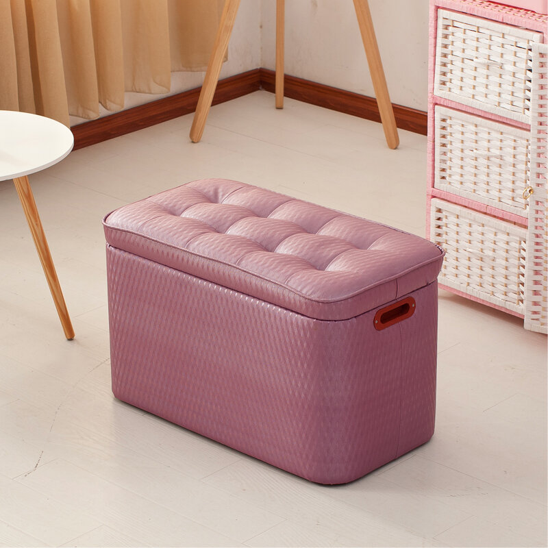 Solid Wood Storage Bench Shoe Cabinet Try-On Bench Clothing Footwear ...