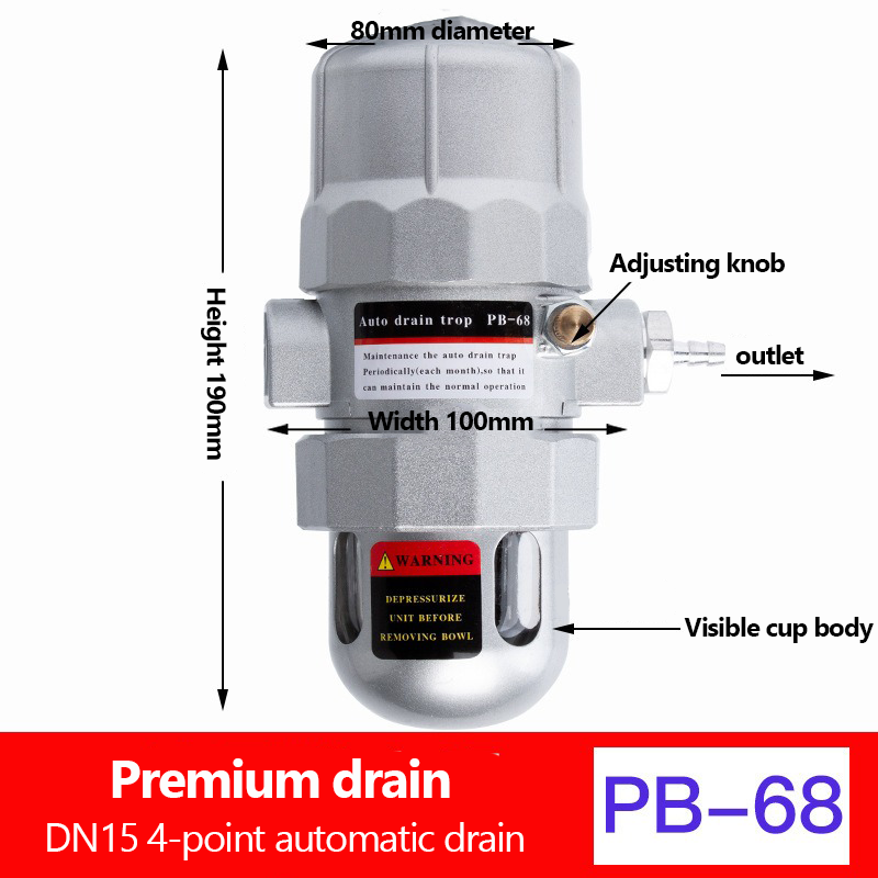 Zero Gas Consumption Auto Drain Trap Water Pneumatic Screw Air ...