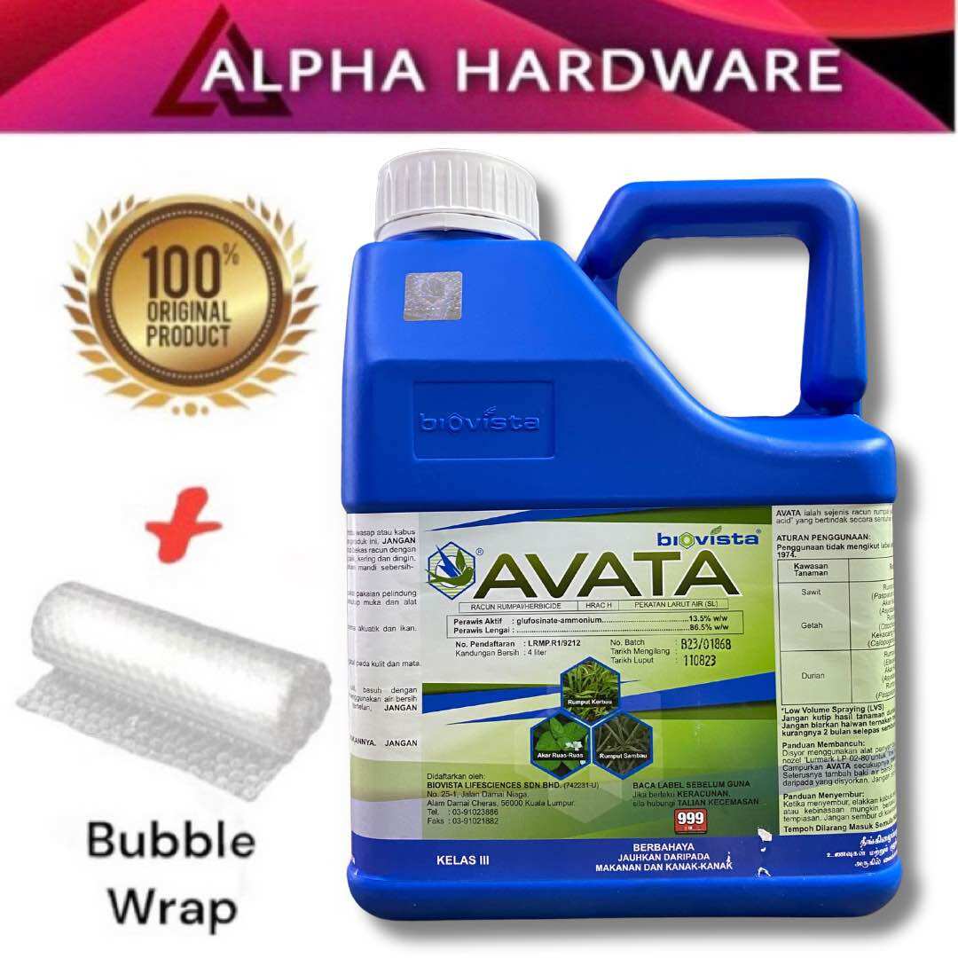 AVATA BIOVISTA 4L Racun Sentuh sama BASTA Racun Rumput Lalang Sambau ...