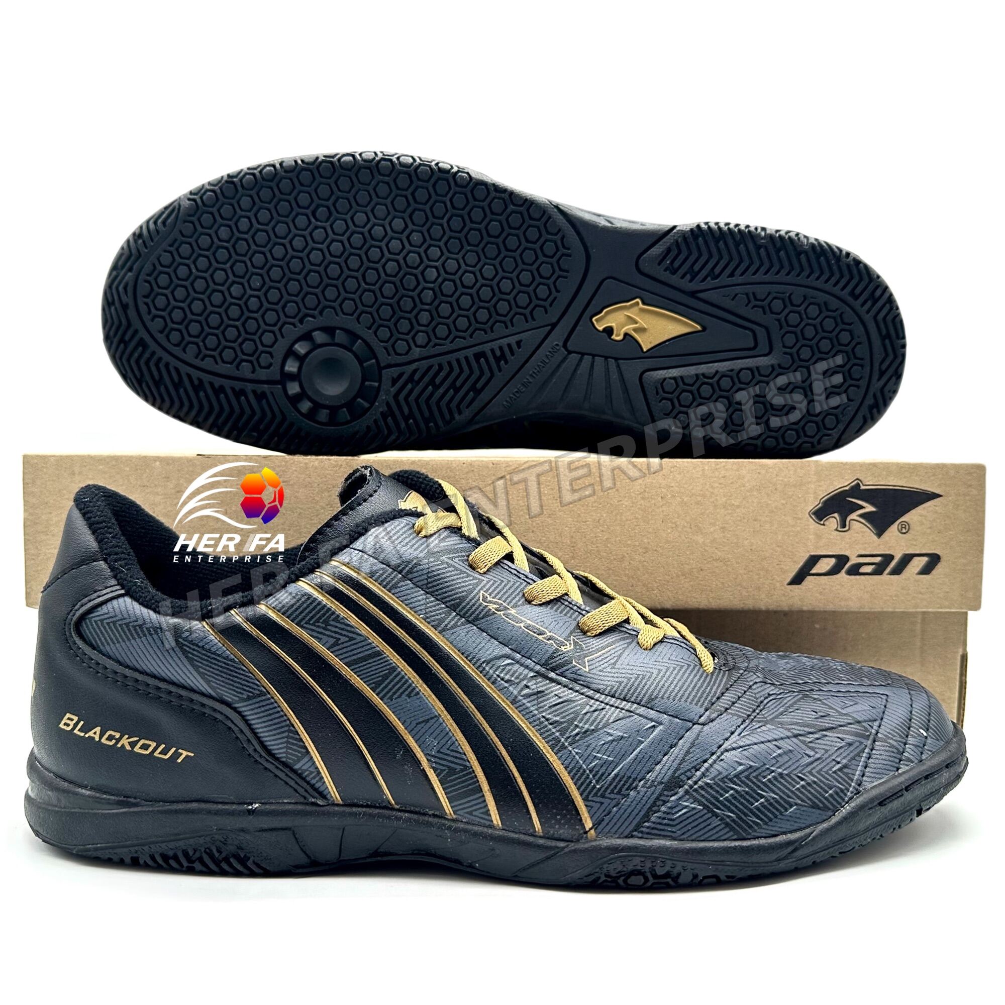 PAN Vigor X Easy Elvaloy Blackout Limited Edition Futsal Shoes 100 ...