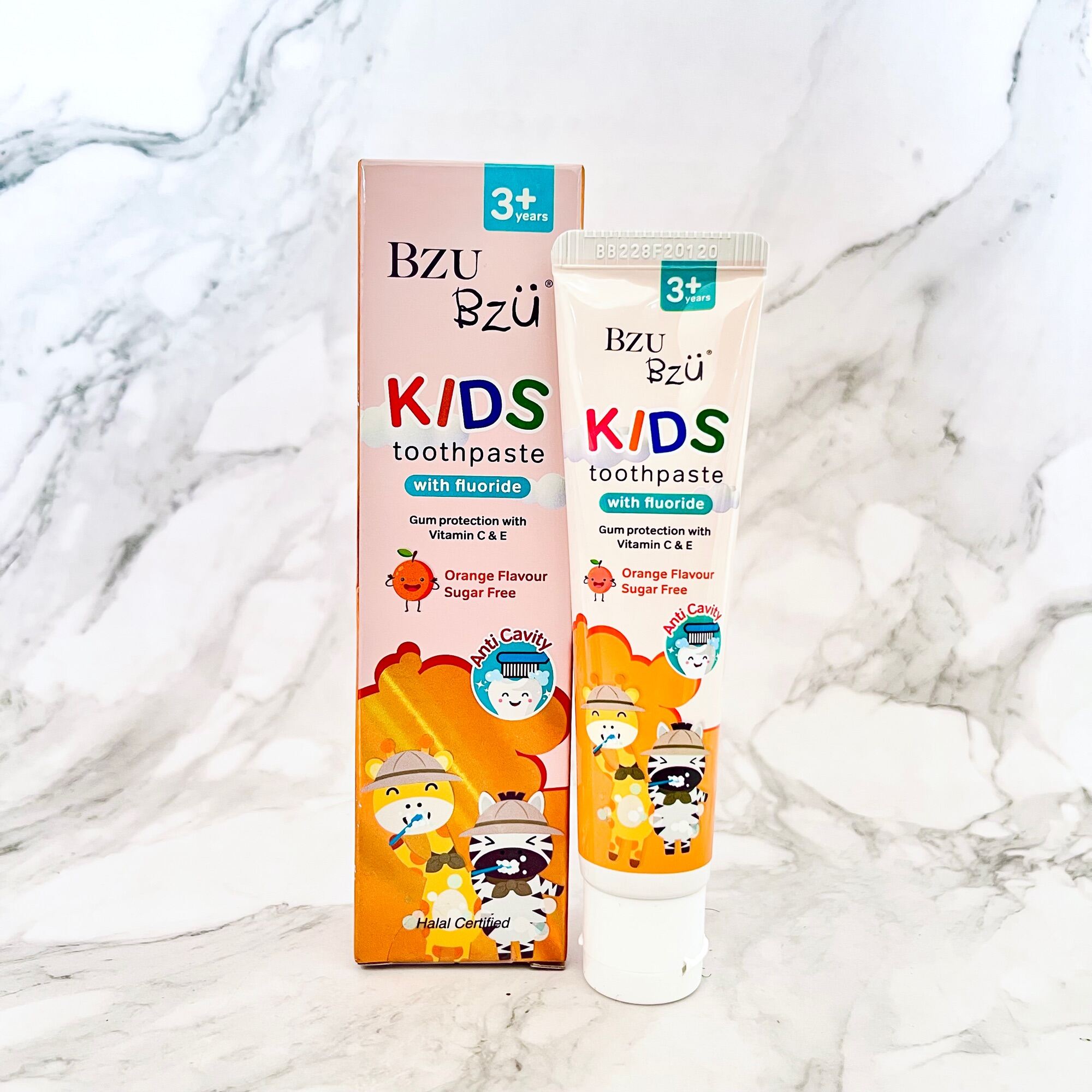 BZU BZU Kids Toothpaste Strawberry/Grape/Orange (50g per stick) | Lazada