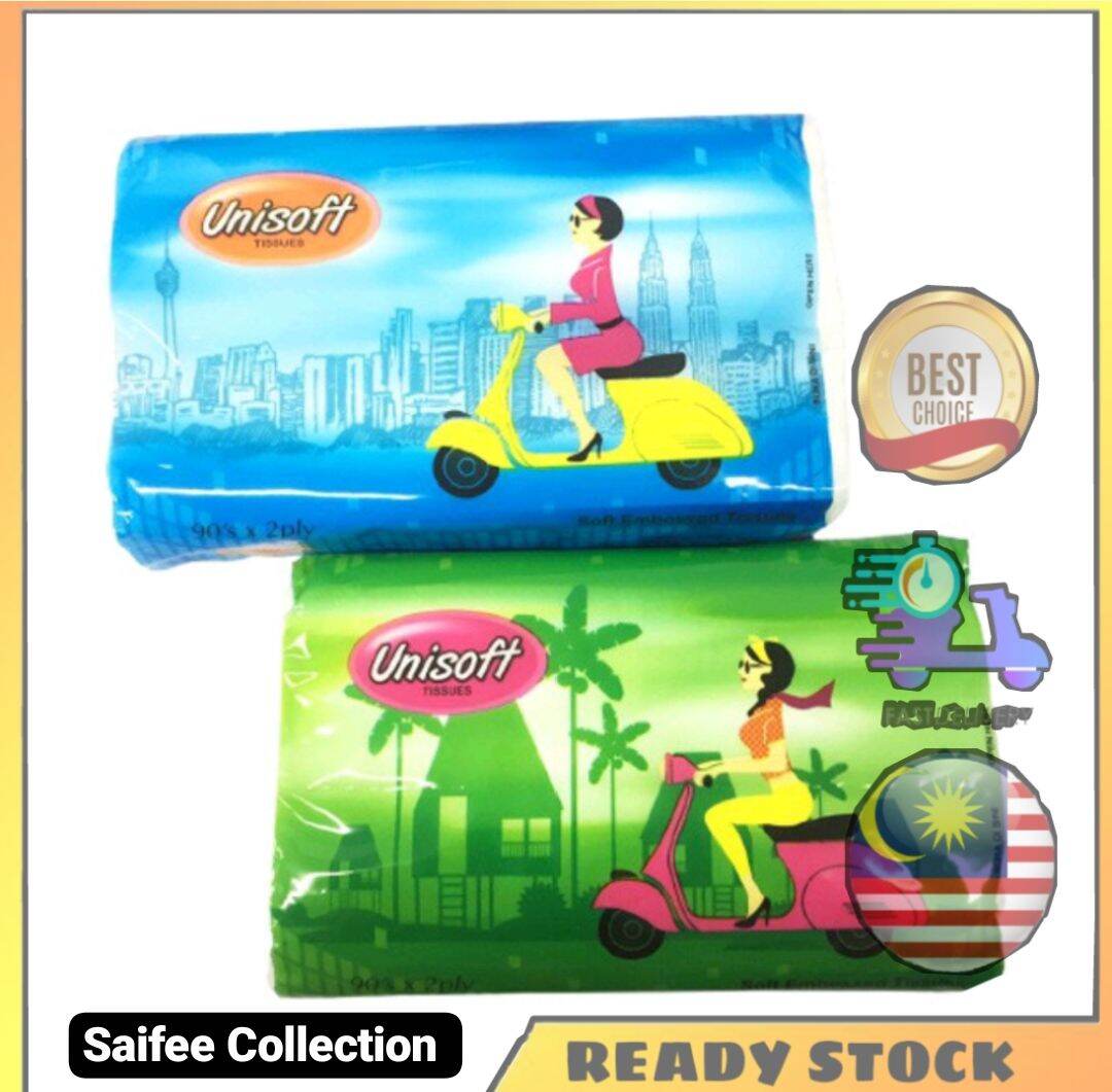 Unisoft Soft Pack Tissue 90 Sheets 2 IN 1 | Lazada