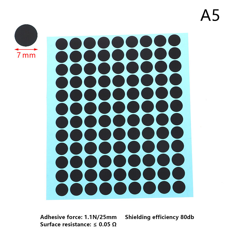 1Sheet Diameter 1.5/2/3.5/7/8/9MM Black Conductive Rubber Pads Keypad ...