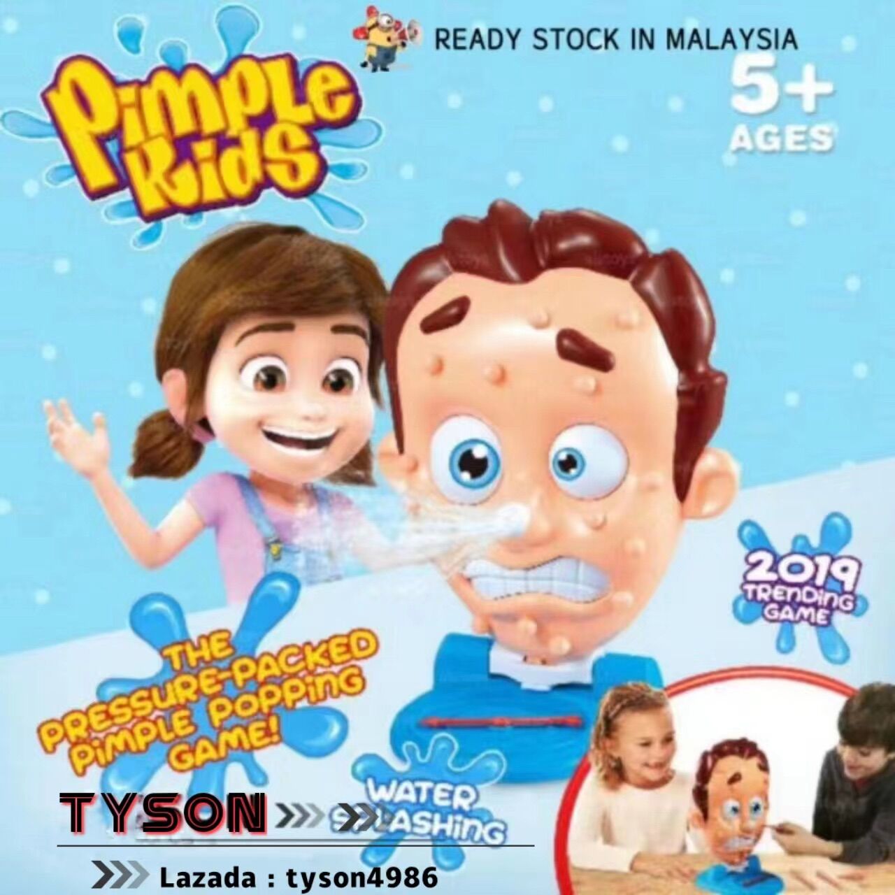 Pimple Water Splashing Fun Popping Family Party board games 挤痘痘喷水游戏桌游玩具 ...