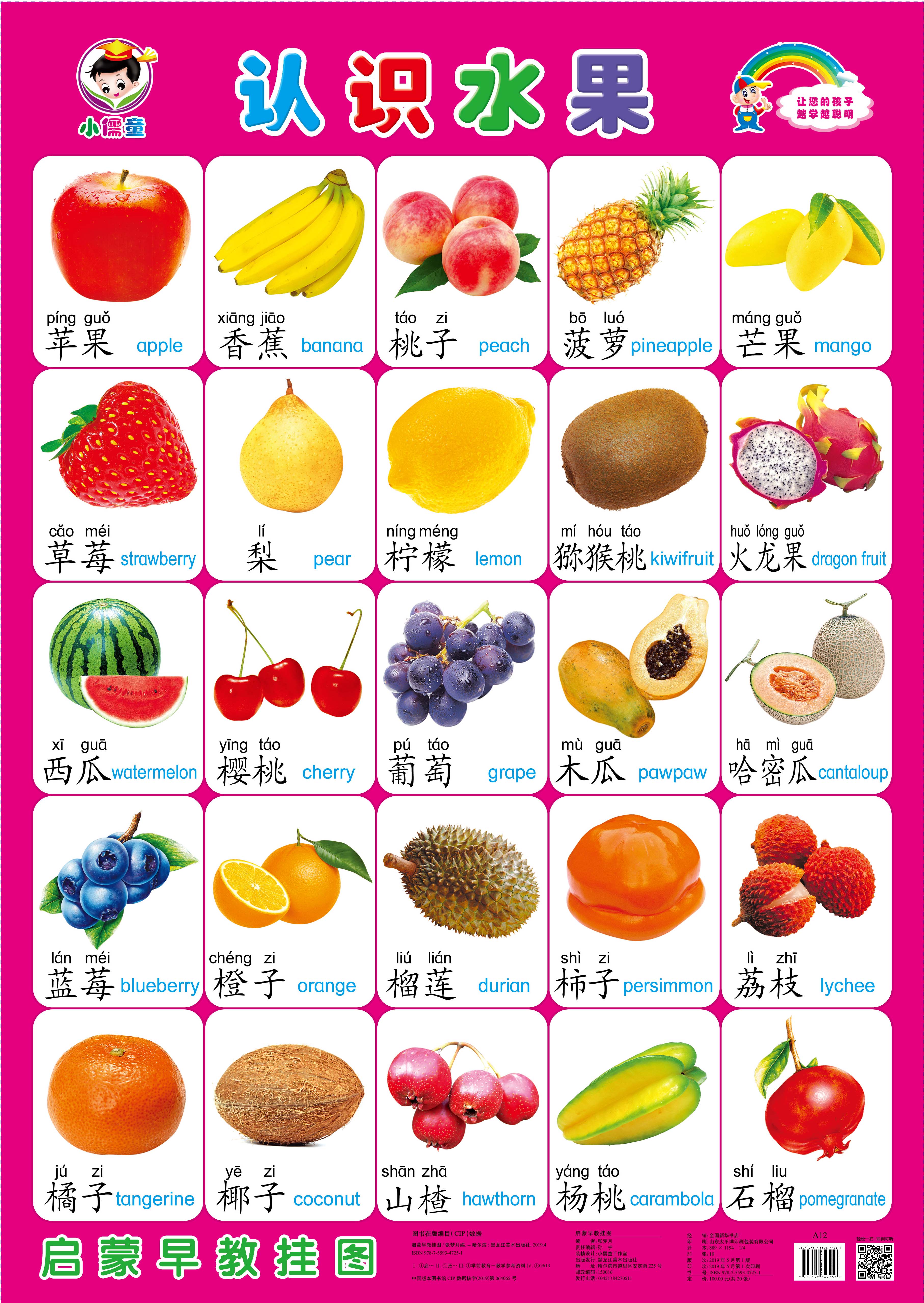 Silent Single-Sided Early Education Hanging Chart for Babies And ...