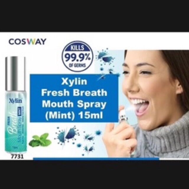 Xylin Fresh Breath Mouth Spray Cosway Sembur Pewangi bau breath nafas ...