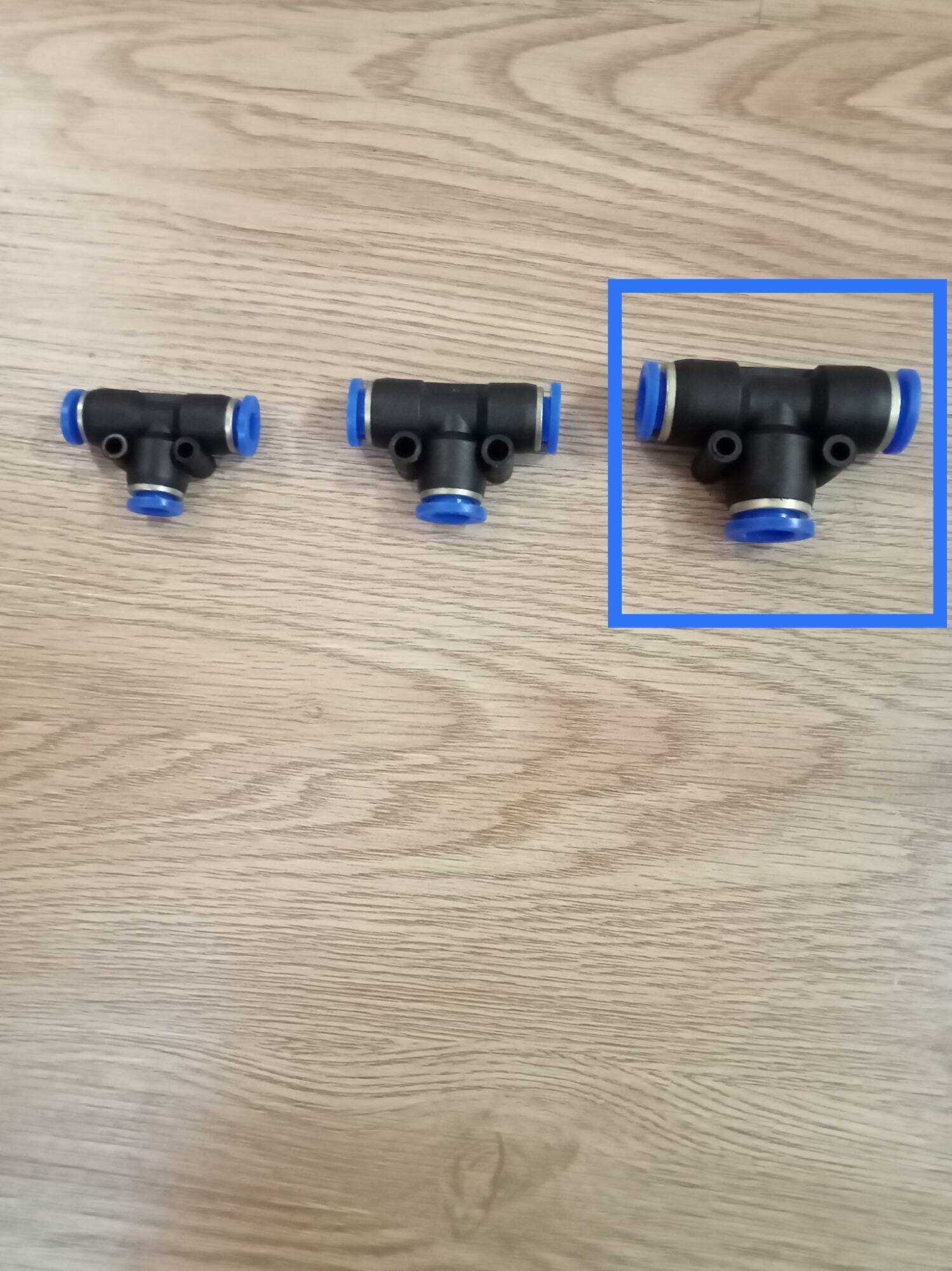 SNS PE Pneumatic Union Tee Air Fitting 6mm 8mm 10mm 12mm Tee Connector ...