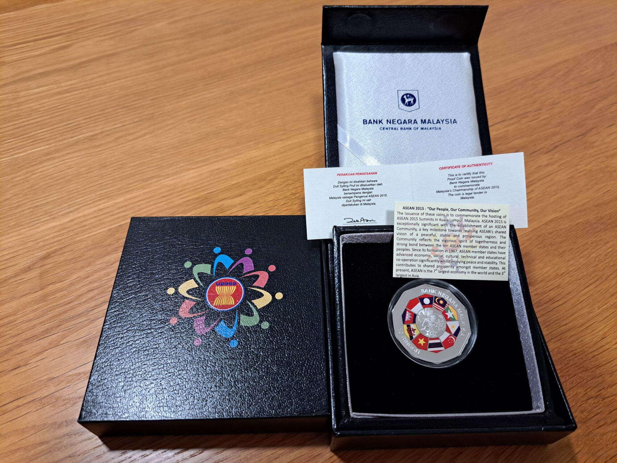 2015 Malaysia's Chairmanship of ASEAN Commemorative Silver Proof Coin ...