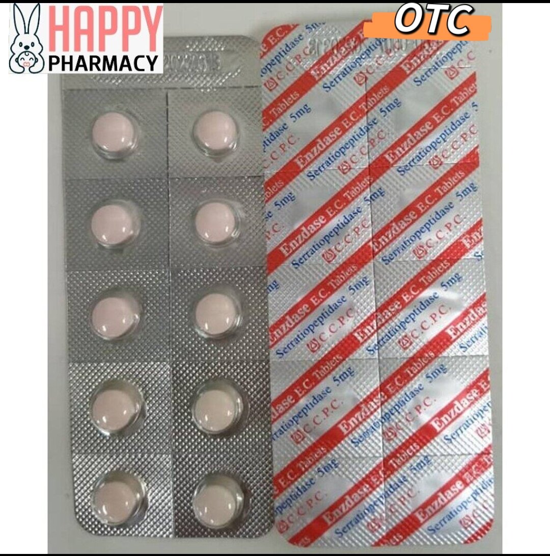 BENGKAK GUSI SAKIT GIGI ENZDASE E.C. TABLETS SERRATIOPEPTIDASE 5MG 10'S ...