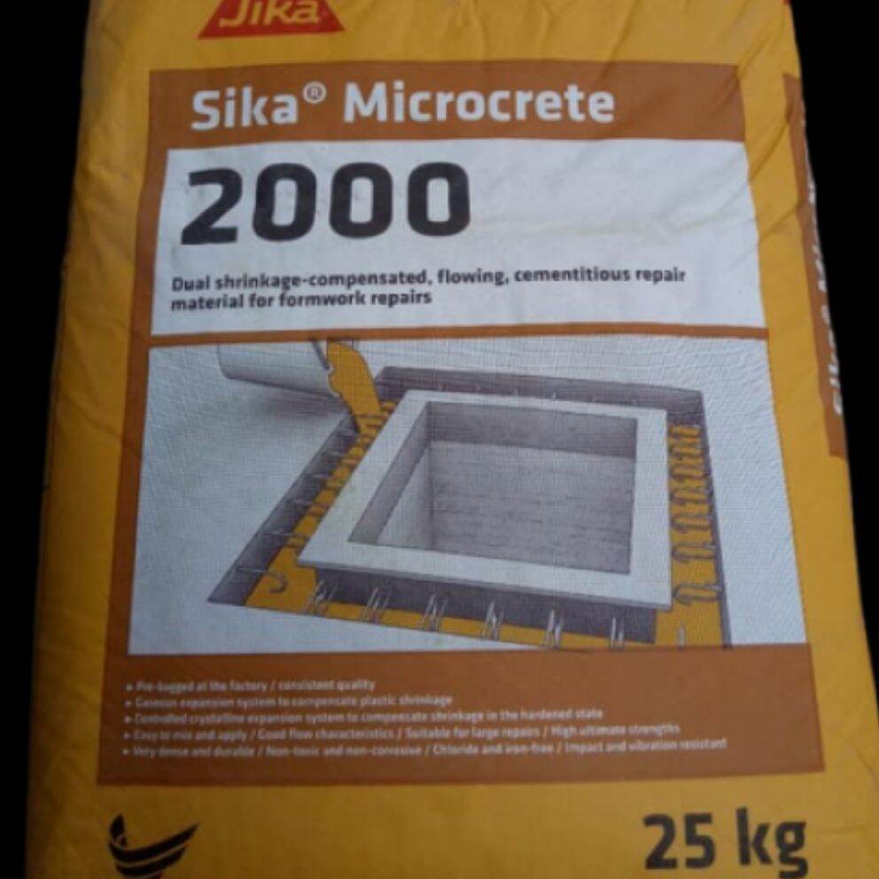 SIKA MICROCRETE 2000 (25KG) - Pre-Bagged Flowing Micro Concrete | Lazada
