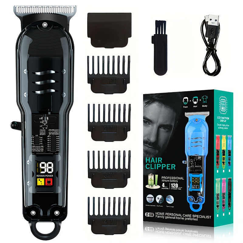 Transparent Electric Hair Clipper Professional Salon Haircut Machine ...