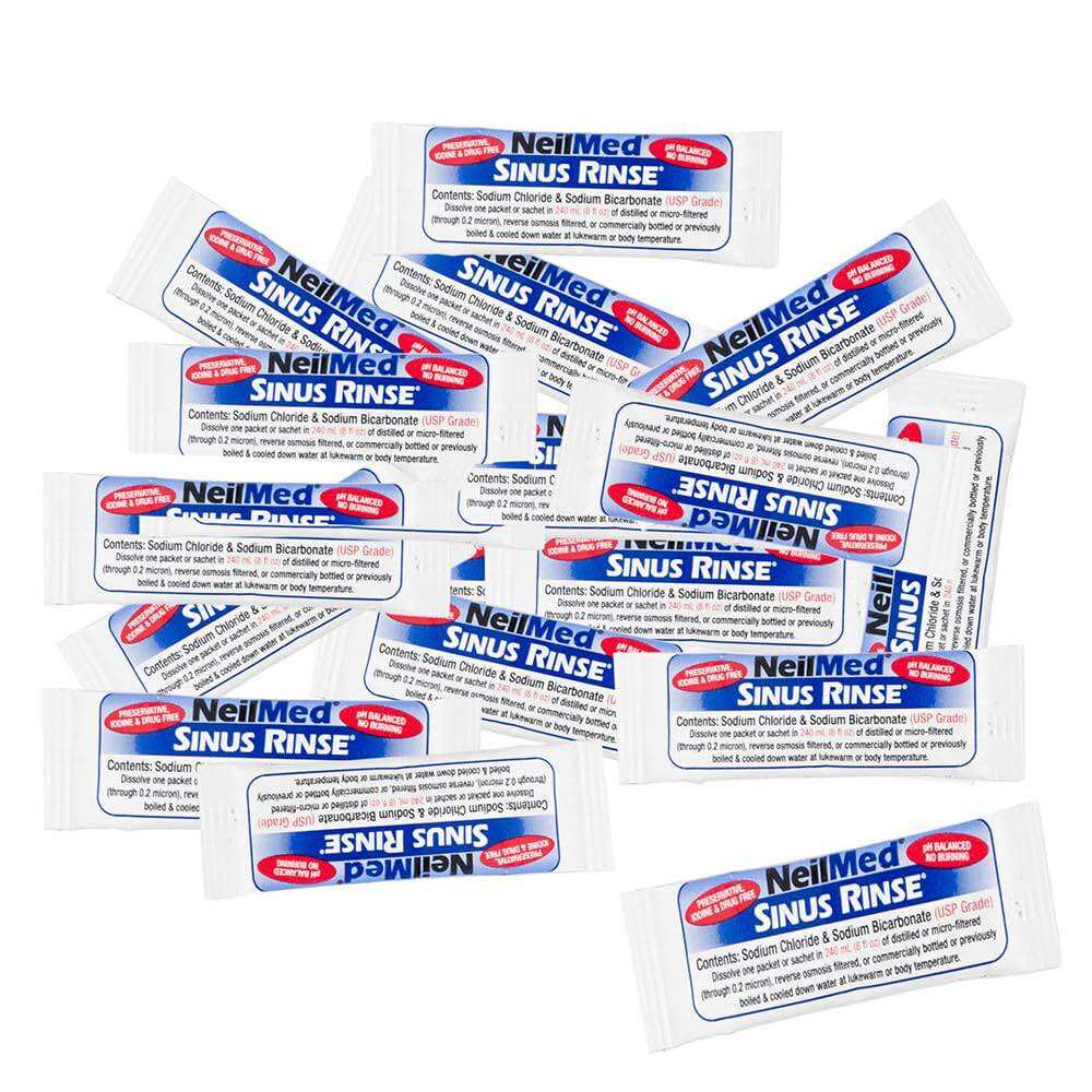 NEILMED Sinus Rinse Premixed Started Kit Sachets SET ( 250 sachets 2 ...