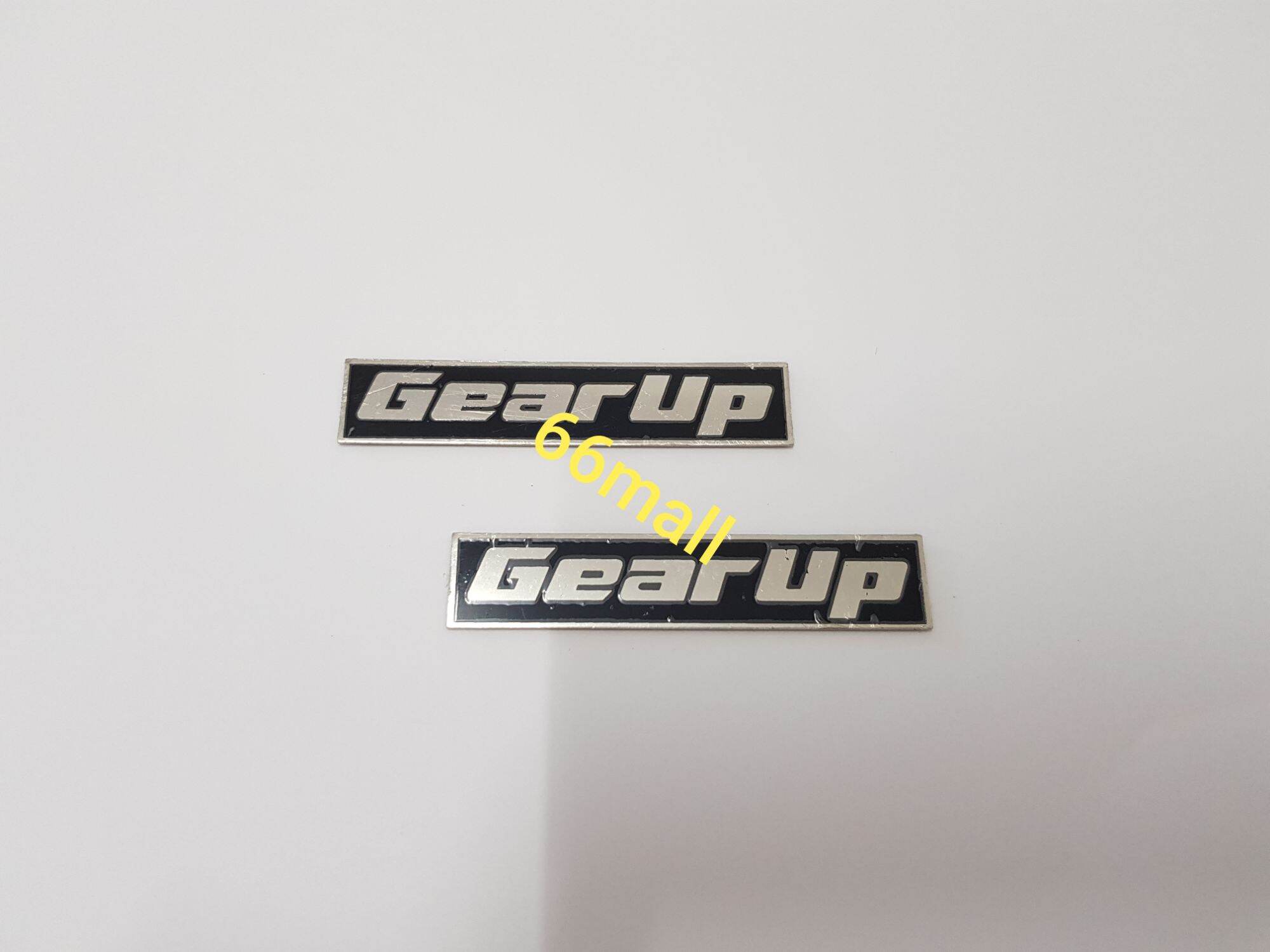 Gear Up Logo Emblem Chrome Black | Lazada