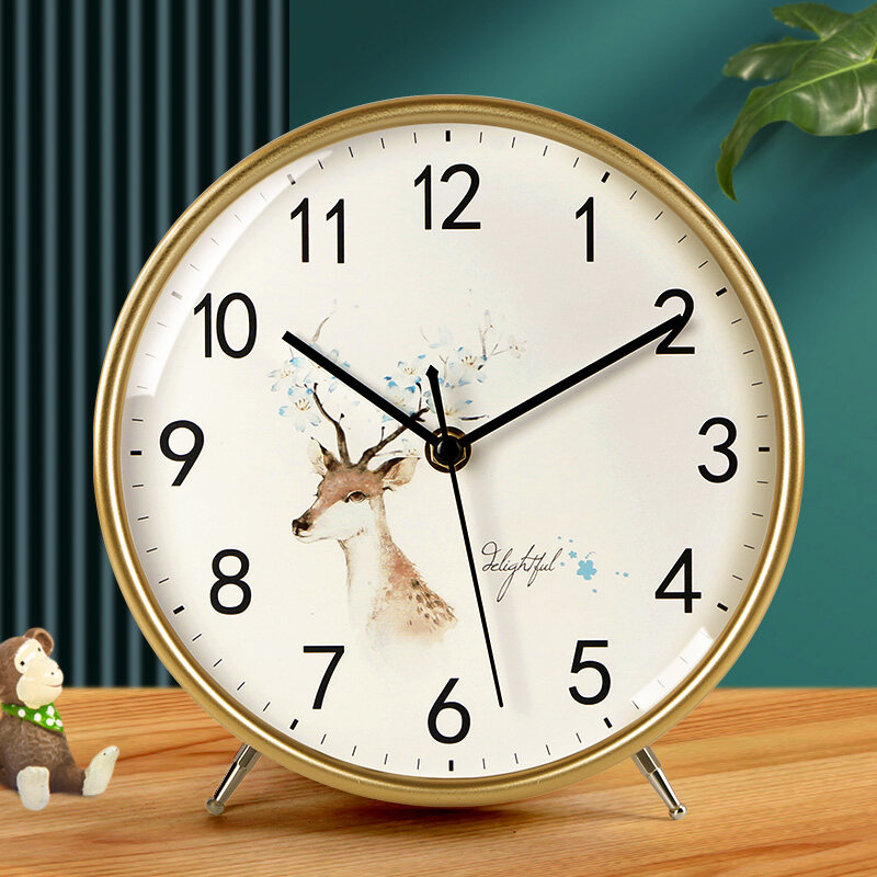 Quartz Clock Desktop Living Room Home Fashion Pendulum Clock Desktop ...