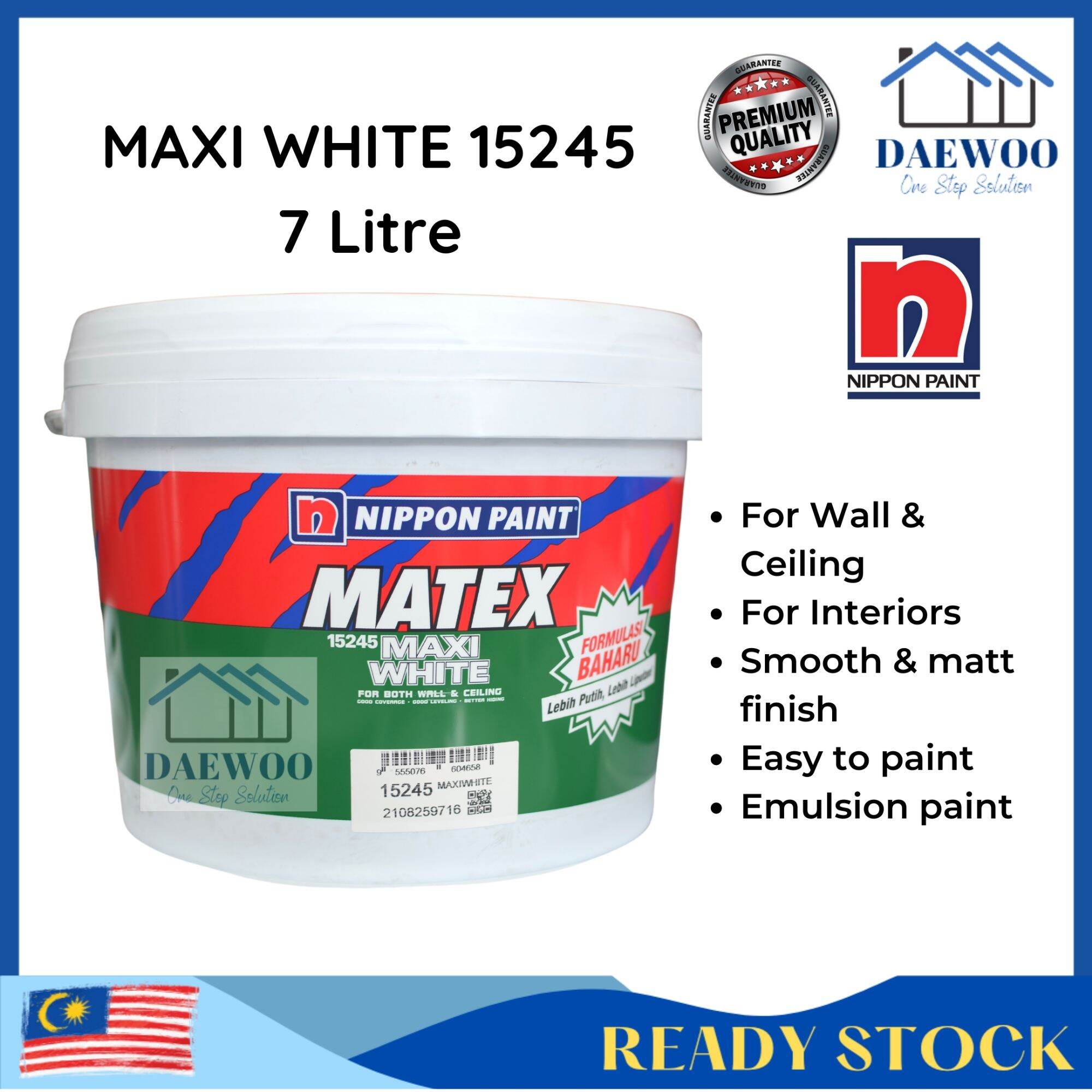 Nippon 7L Matex White BS9102 / 15245 Maxi White | Lazada