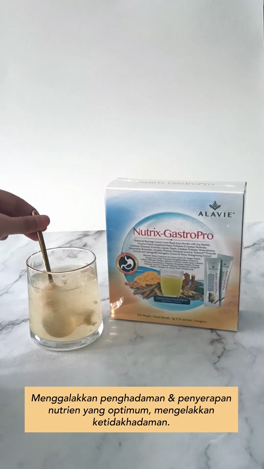 ALAVIE Nutrix-GastroPro 15s 天然养胃护胃舒缓胃灼热胃痛胀气消化不良营养饮 *GERD Indigestion ...