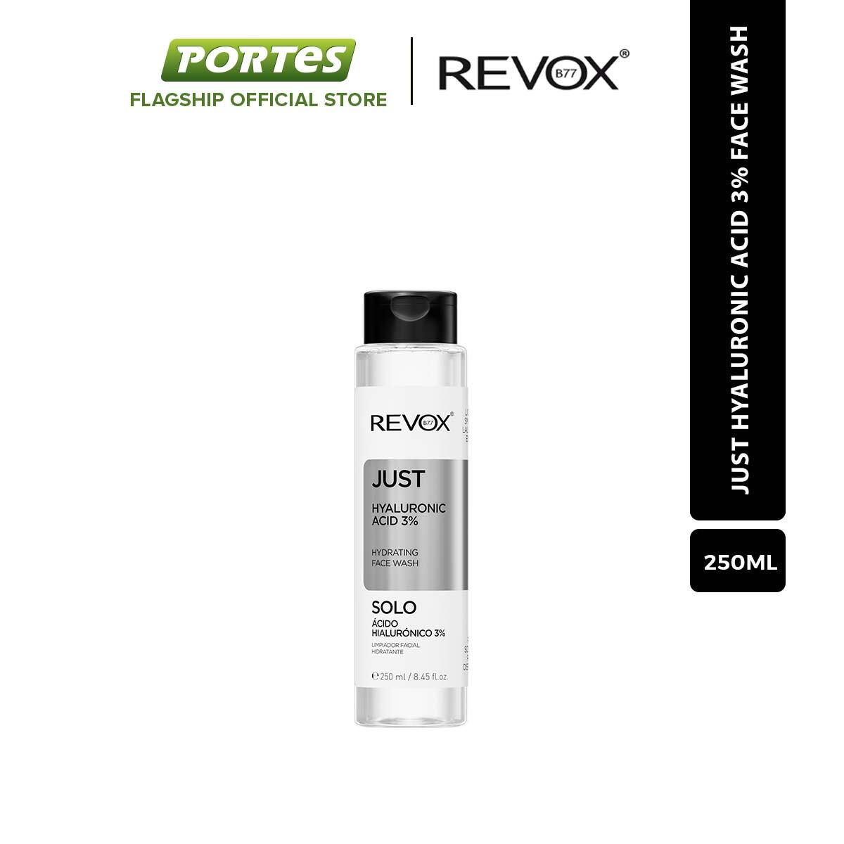 REVOX B77 JUST Hyaluronic Acid 3% Hydrating Face Wash (250ml) | Lazada