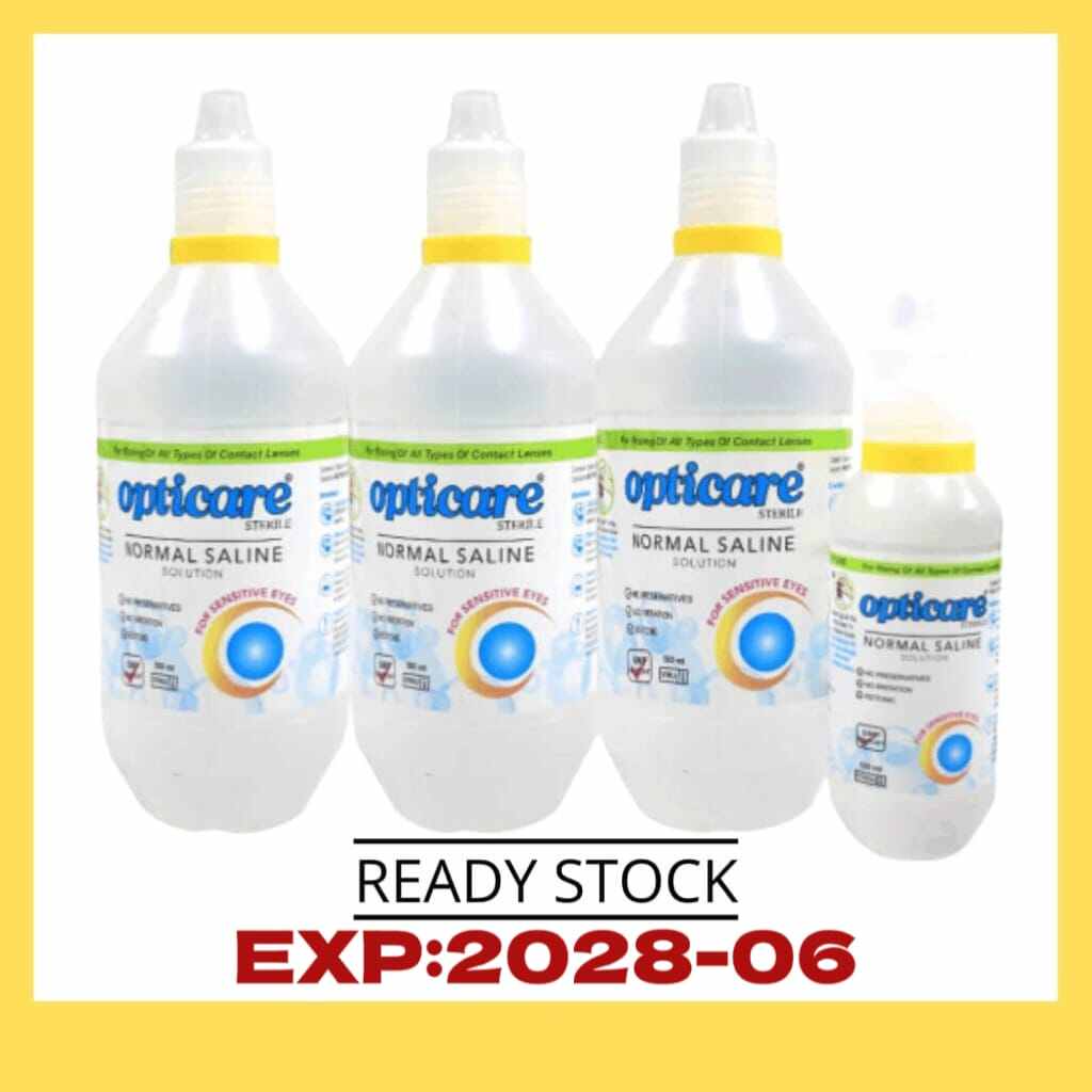 Opticare Normal Saline (500mlx3+120mlx1) | Lazada