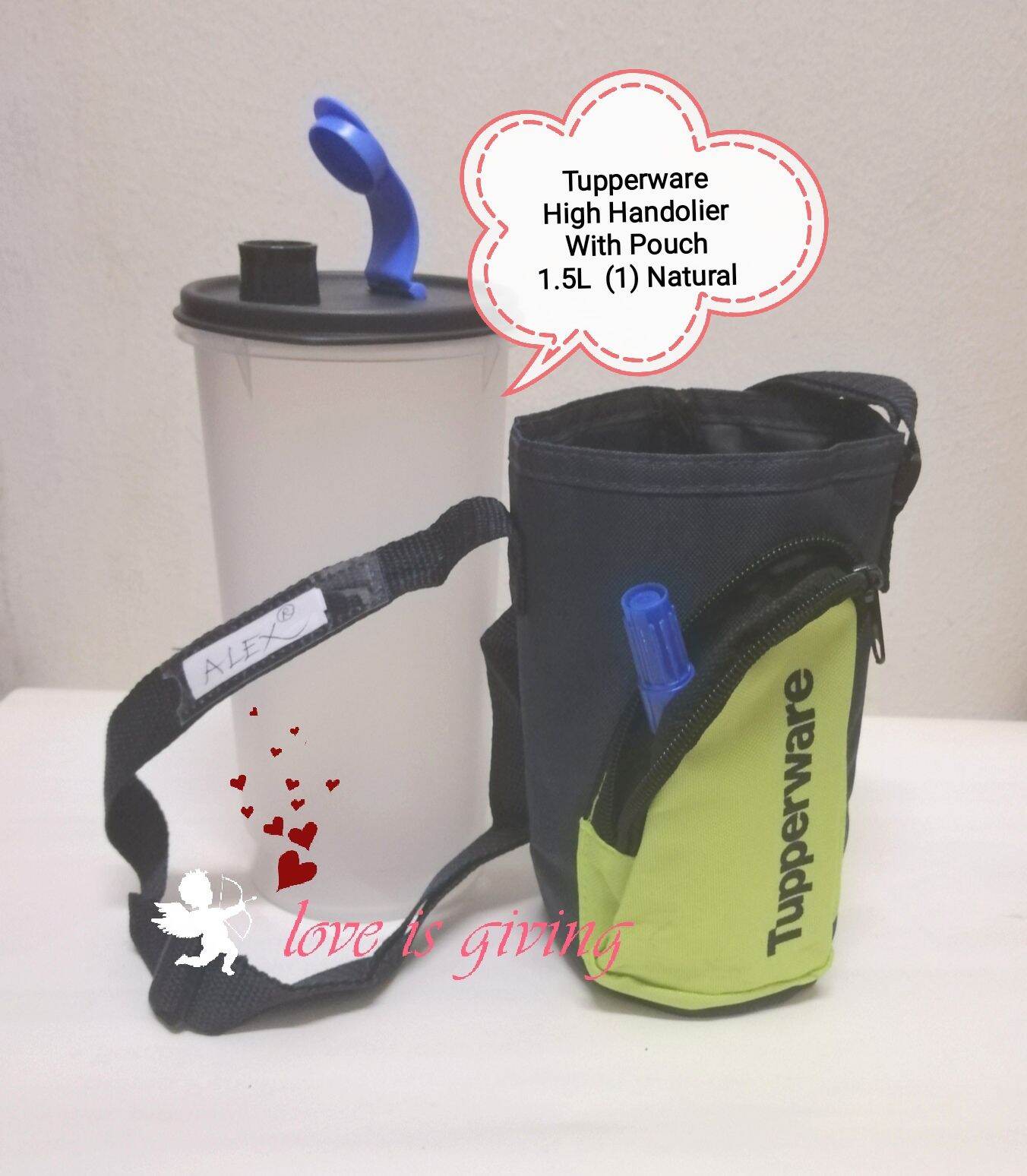 Tupperware High Handolier With Pouch 1.5L (1) Natural | Lazada