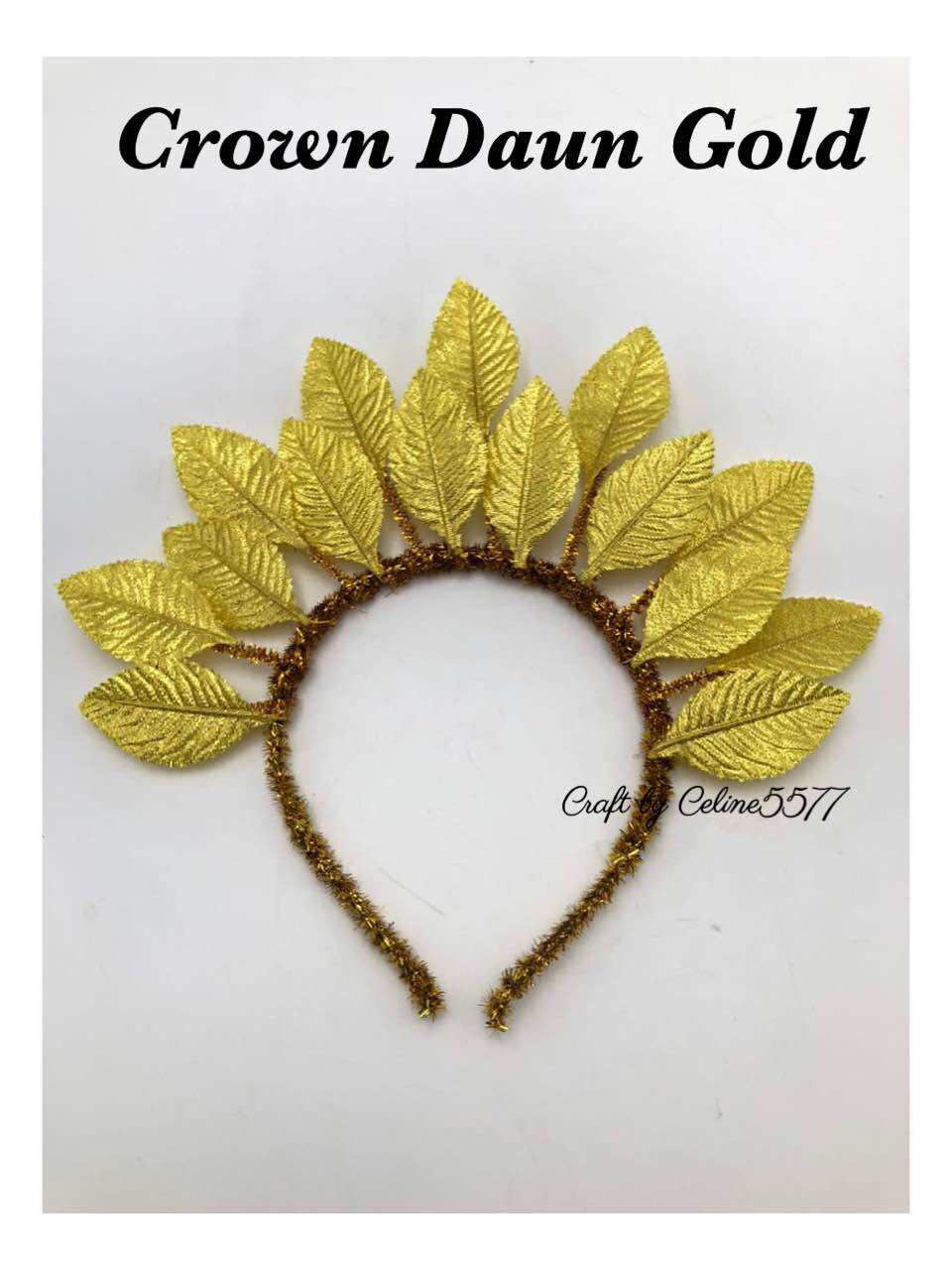 Crown Daun Gold /Cekak sanggul Daun Emas sesuai untuk persembahan ...