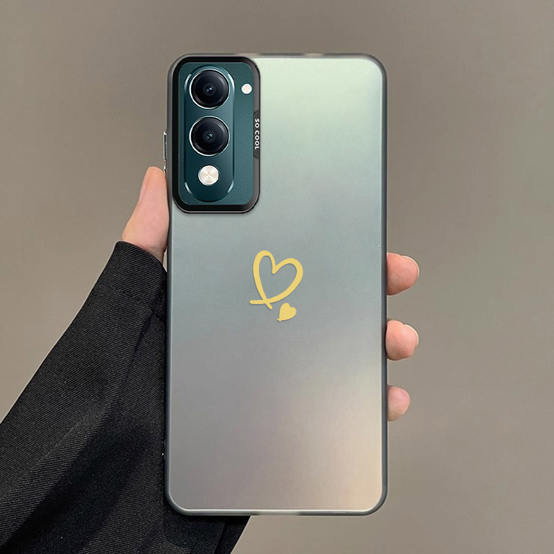 vivo Y29t Y29s Y19s Pro Square Matted Case Lovely Heart Shape Plastic ...