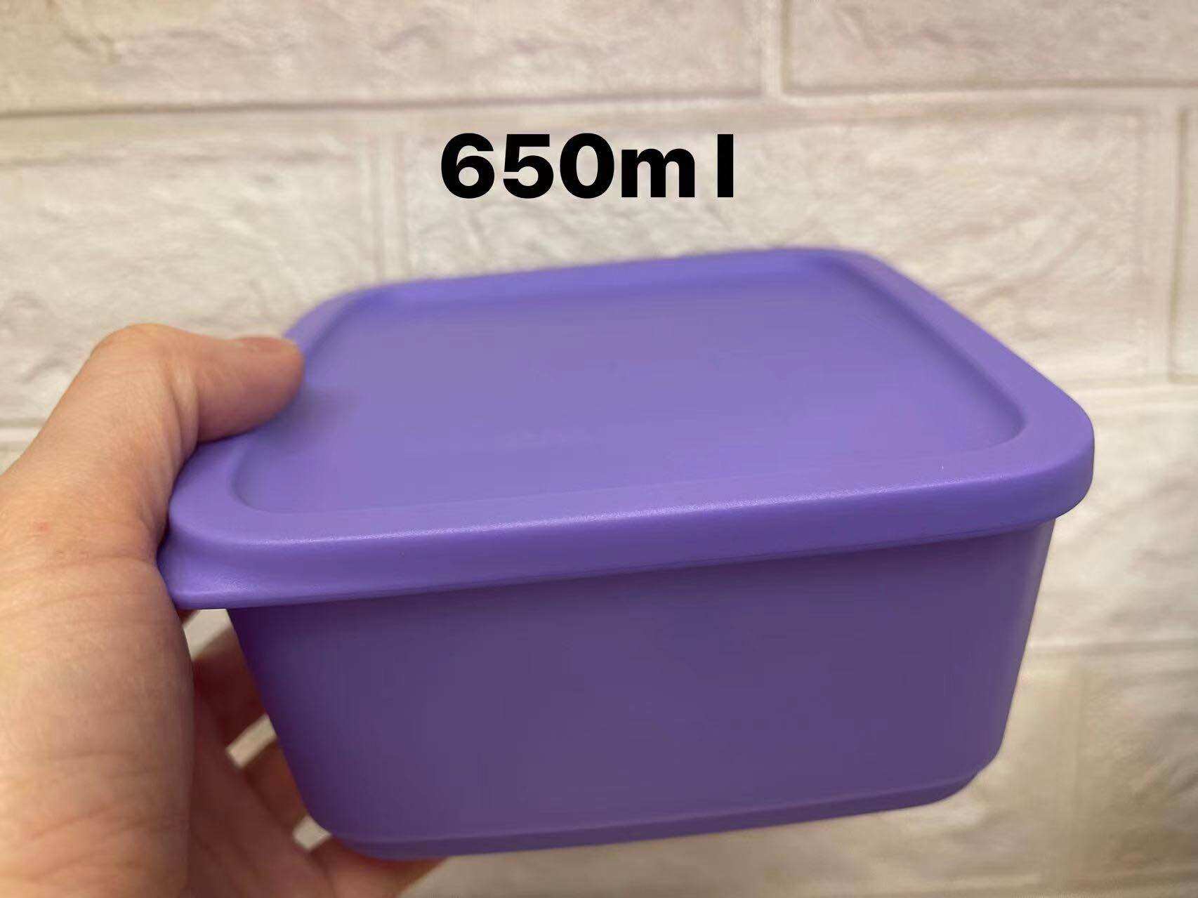 💥Ready stock 💥Medium square round / so fresh Tupperware 650ml （1pc ...