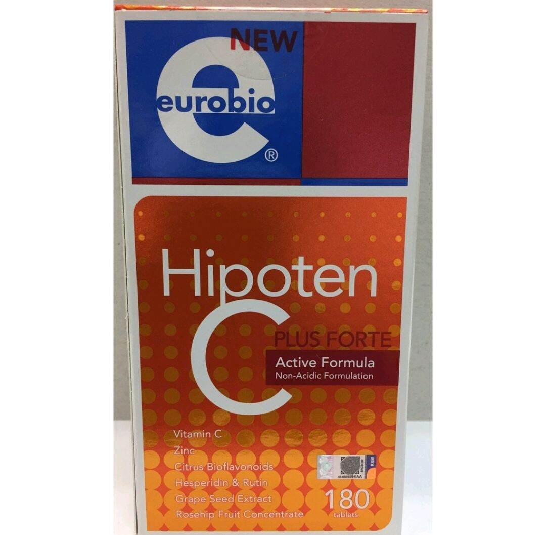 🇲🇾Ready stock🇲🇾 Eurobio Hipoten C Plus Forte Vitamin C 1000mg 60s ...