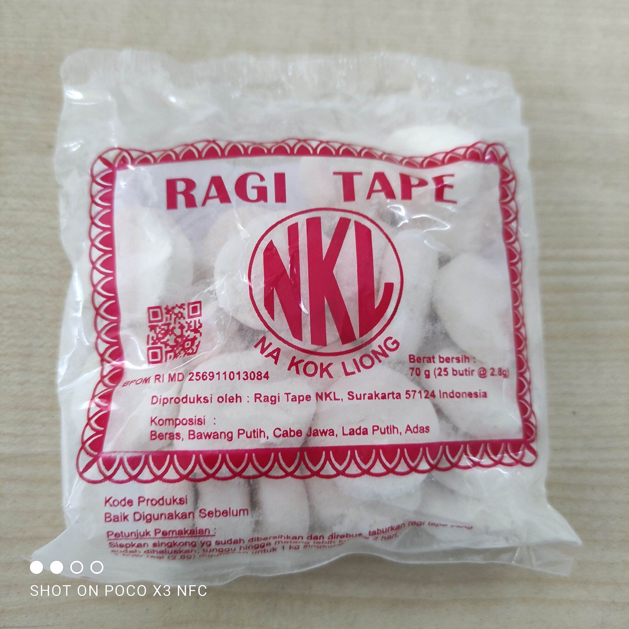 Ragi Tape NKL Manis 70g | Lazada