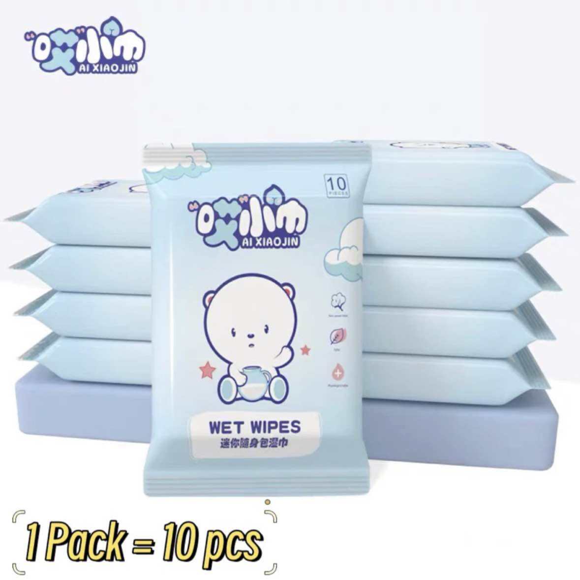 【Ready Stock】迷你湿纸巾Super Mini Wet Tissue Wet Wipes Pack Portable Hand ...