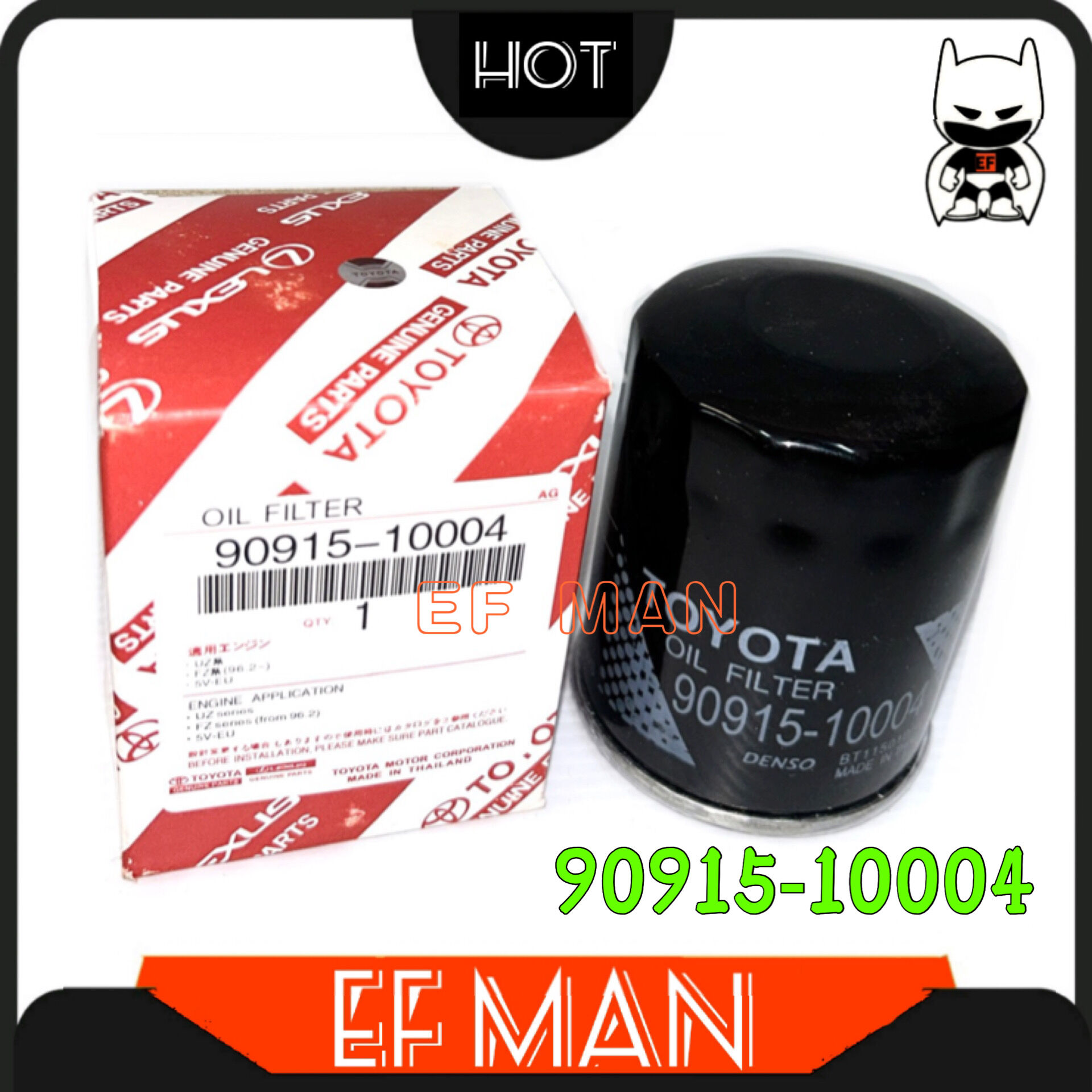 TOYOTA OIL FILTER 90915-YZZE2 90915-10004 CAMRY VELLFIRE ESTIMA VIOS ...