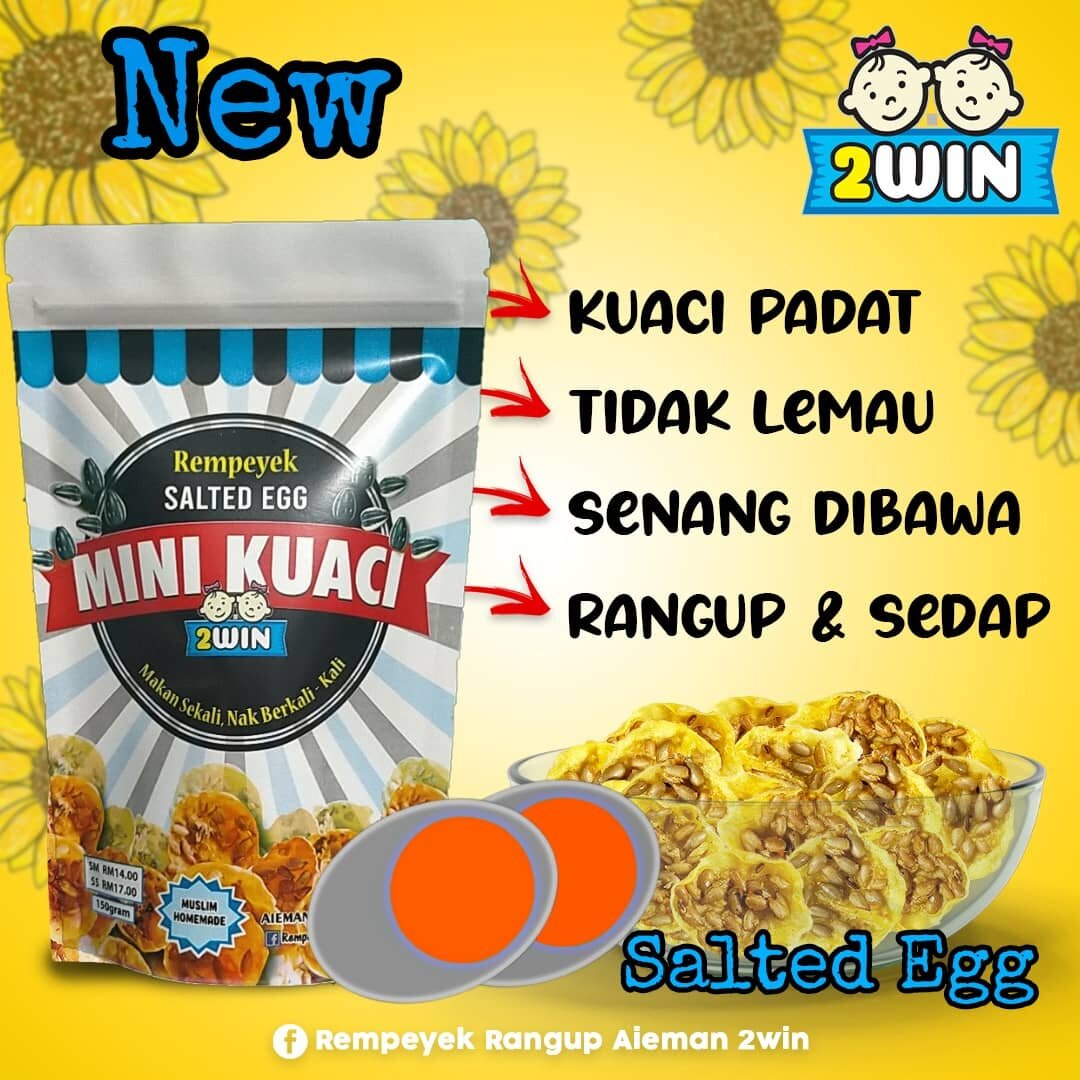 🌻Rempeyek mini kuaci (Salted egg) 🌻 | Lazada