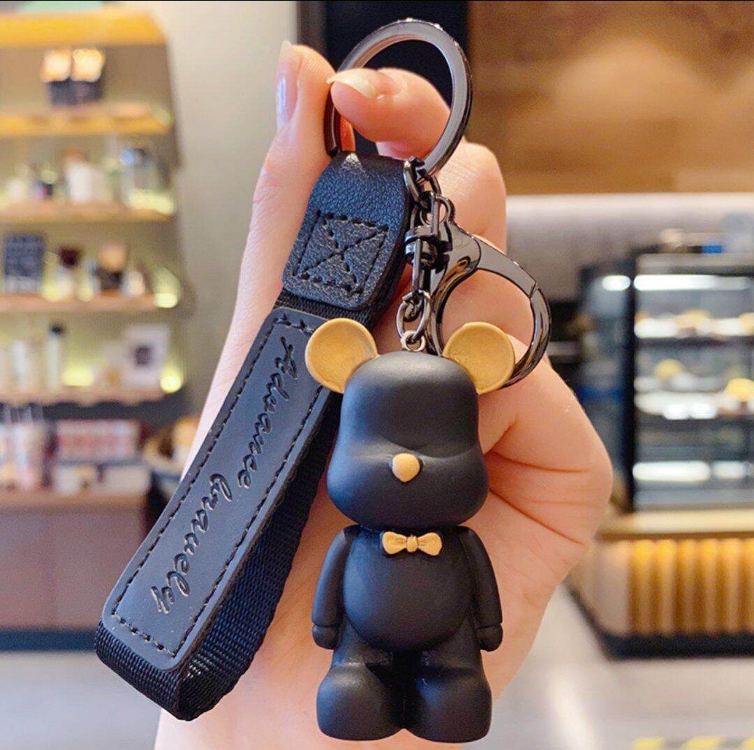 Bearbrick toy Keychain Key Holder Teddy Bear Beruang Key Chain Hanging ...