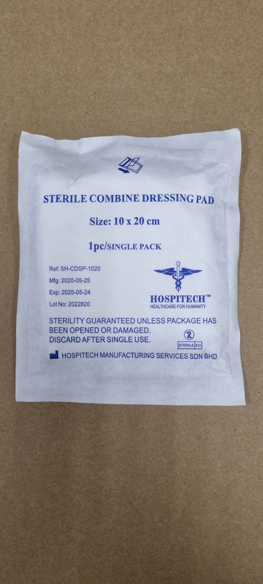 Sterile Combine Dressing Pad 10cmx20cm | Lazada
